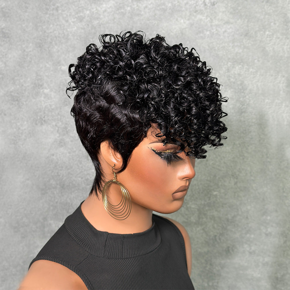 Urban Edge Wave Pixie Curls Human Wig – coracrown