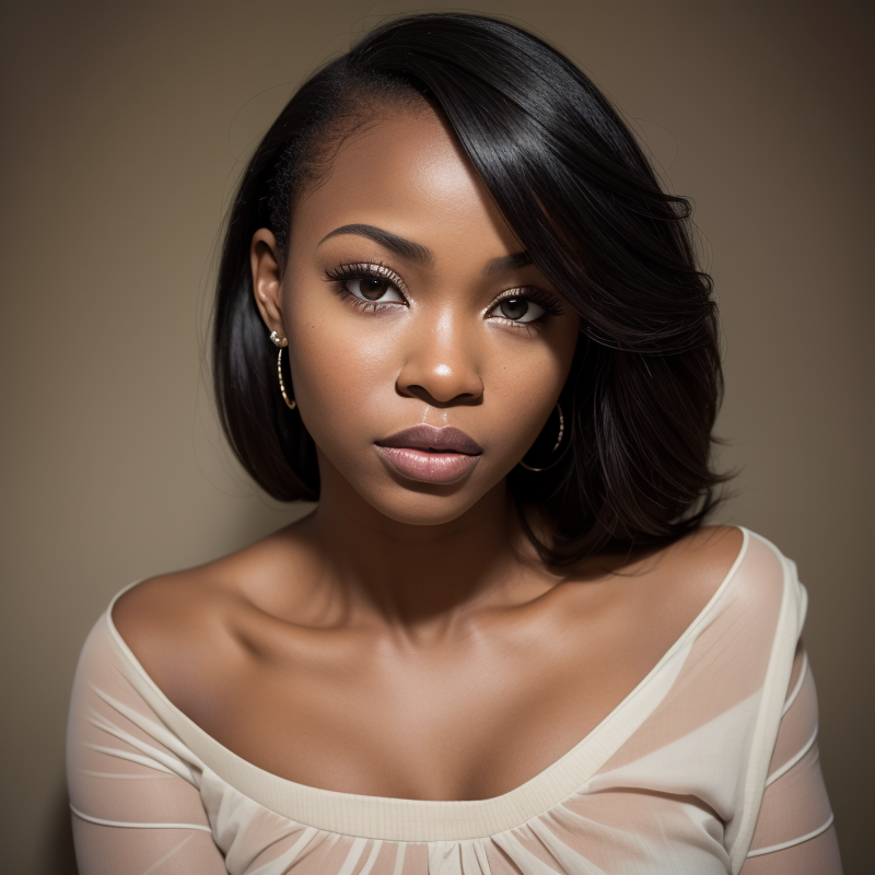 Short Glueless 5X5 Lace Closure Side Part Wig With Bangs – coracrown